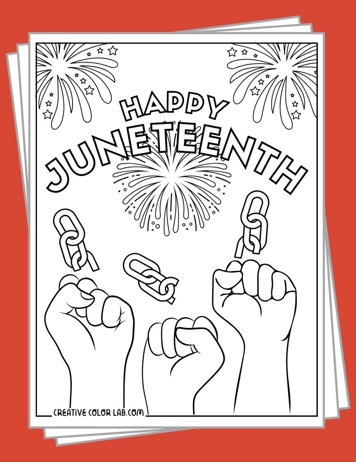 Juneteenth Color Pages: Celebrate Freedom with Creative Fun - Premium ...