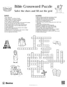 Bible Crossword Puzzle Printable: A Fun and Educational Tool for All ...