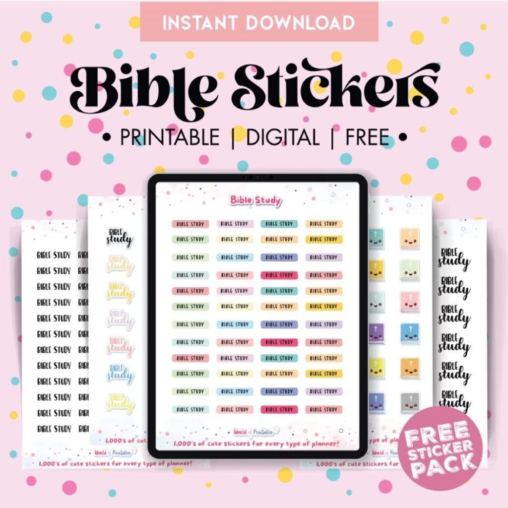 Free Printable Bible Stickers: Enhance Your Faith with Creative Designs ...