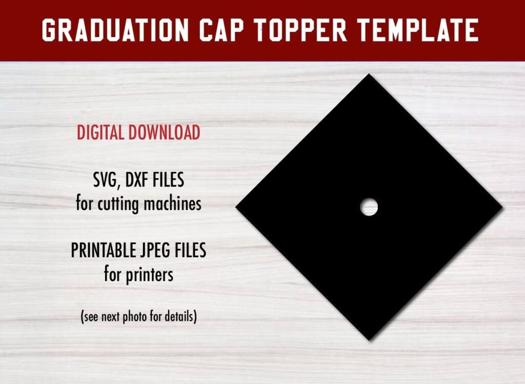 Printable Grad Cap: Stand Out on Your Graduation Day! - Premium Printable