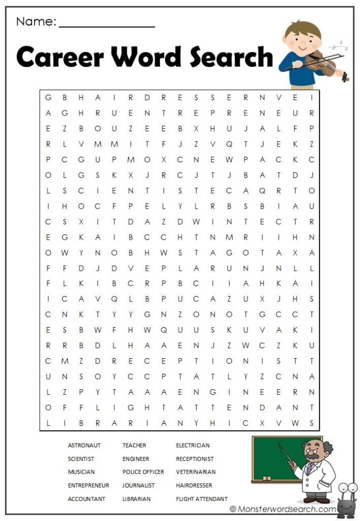 Career Word Search: Find Your Path to Success - Premium Printable