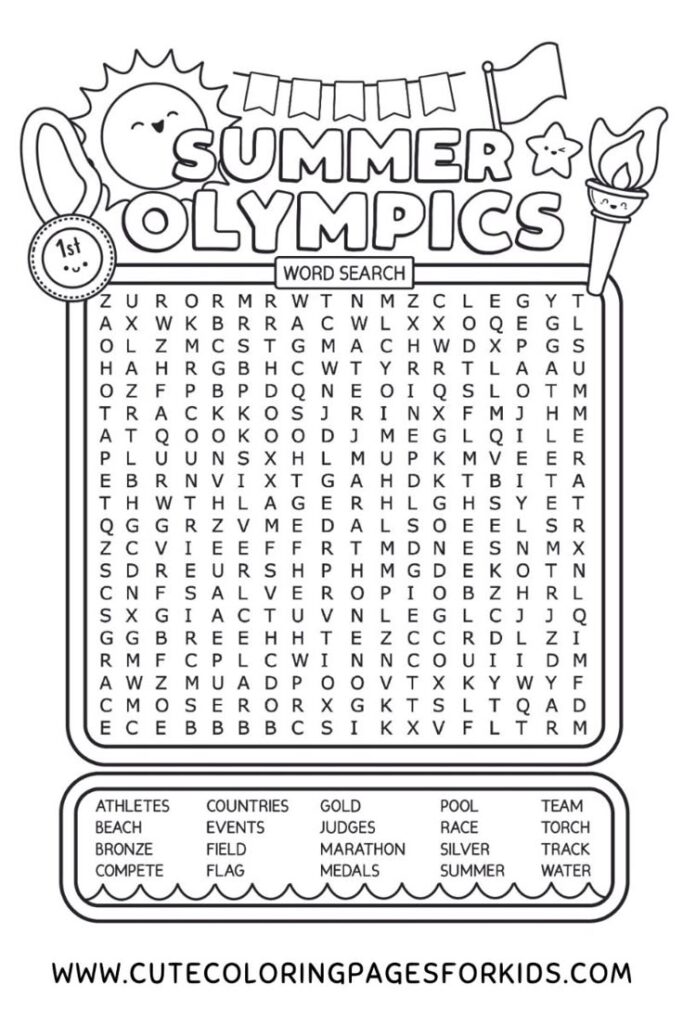 Word Search Olympics: The Ultimate Puzzle Challenge - Premium Printable