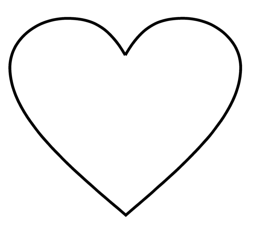 Large Heart Template: Add Love to Your Projects - Premium Printable