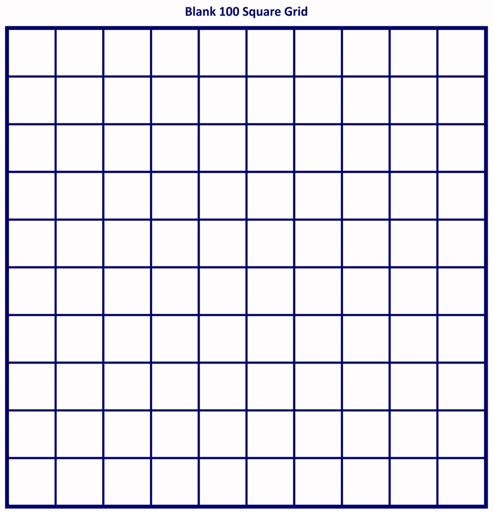 Unlock Your Potential with the 100 Grid Printable - Premium Printable