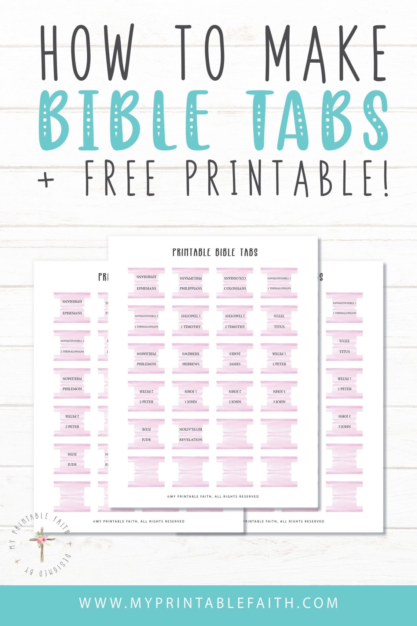 Bible Tab Placement Guide Printable - Premium Printable