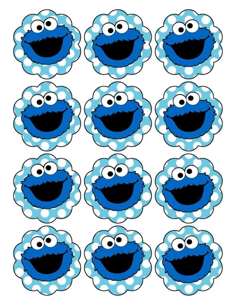 Printable Cookie Monster: A Fun and Creative Way to Add Character to ...