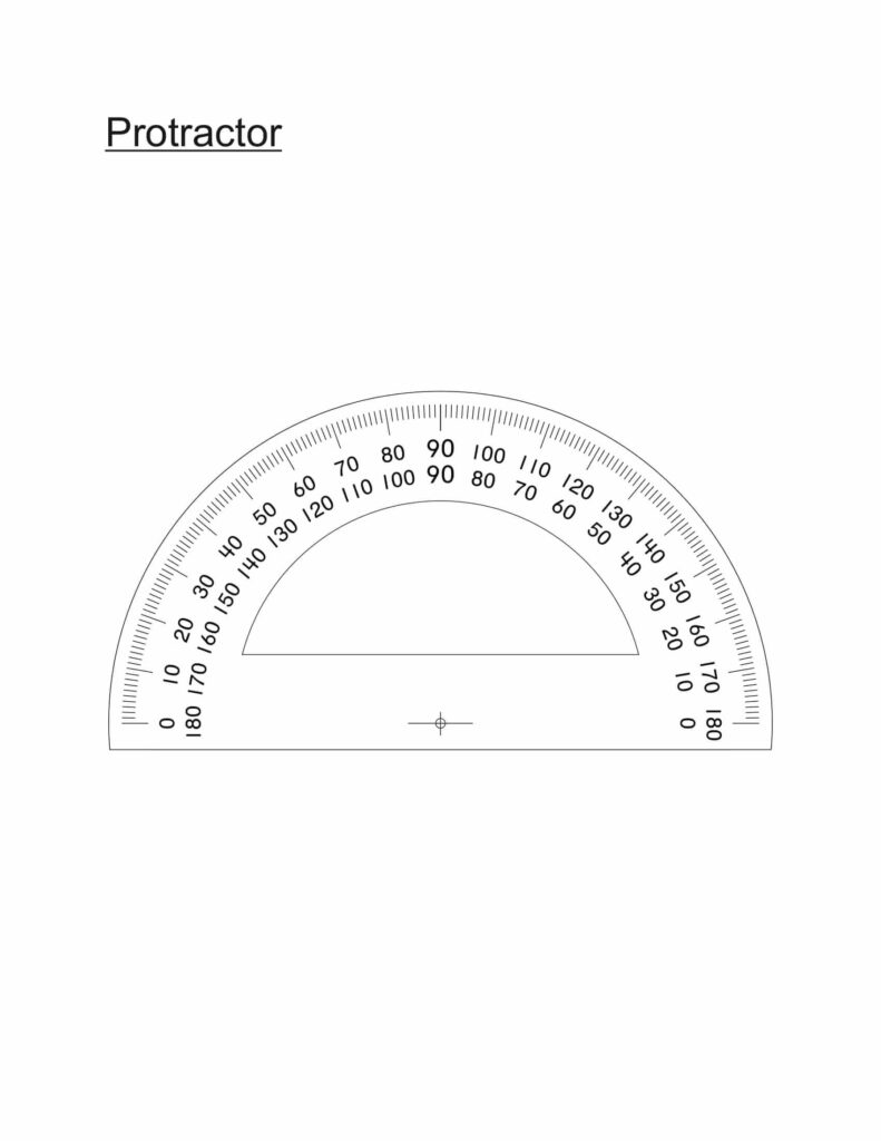 Printable Protractor Pdf: The Perfect Tool for Precision Measurements ...