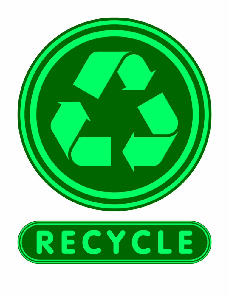 Printable Recycle Sign: A Green Solution for Your Space - Premium Printable