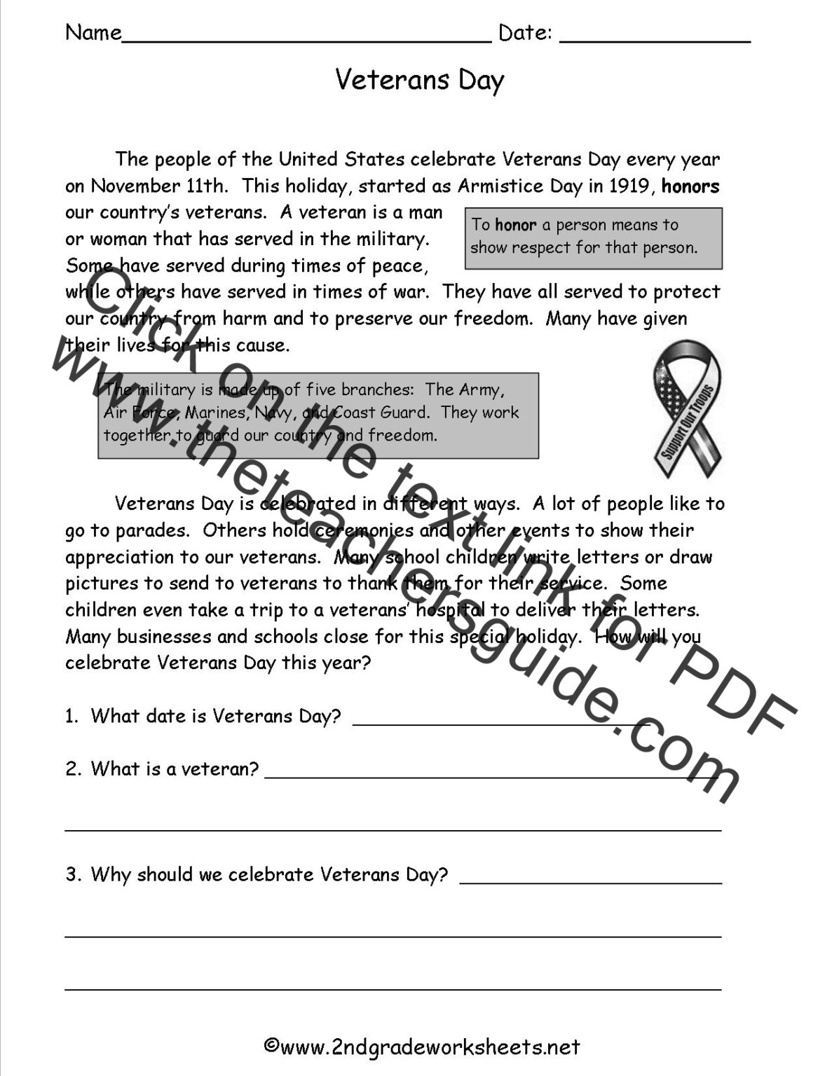 Veterans Day Printouts: Honoring Our Heroes with Printable Resources ...