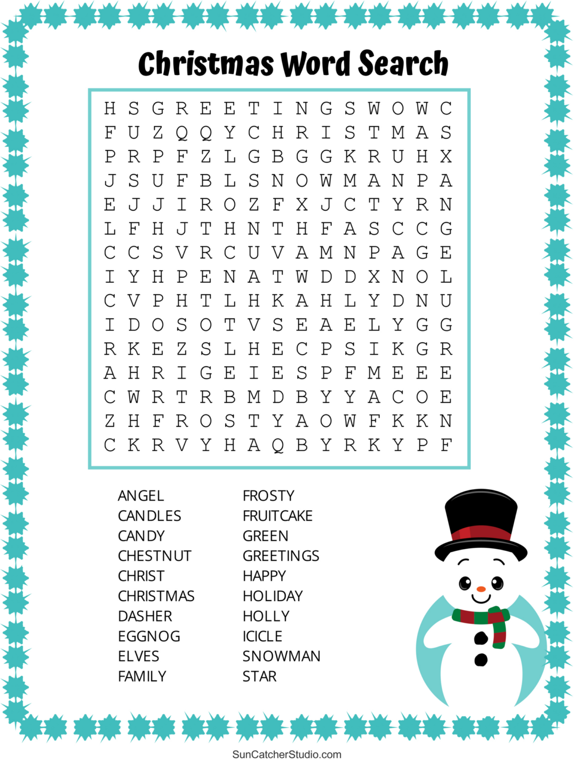 Christmas Free Word Search Printable: Fun and Festive Holiday Activity ...