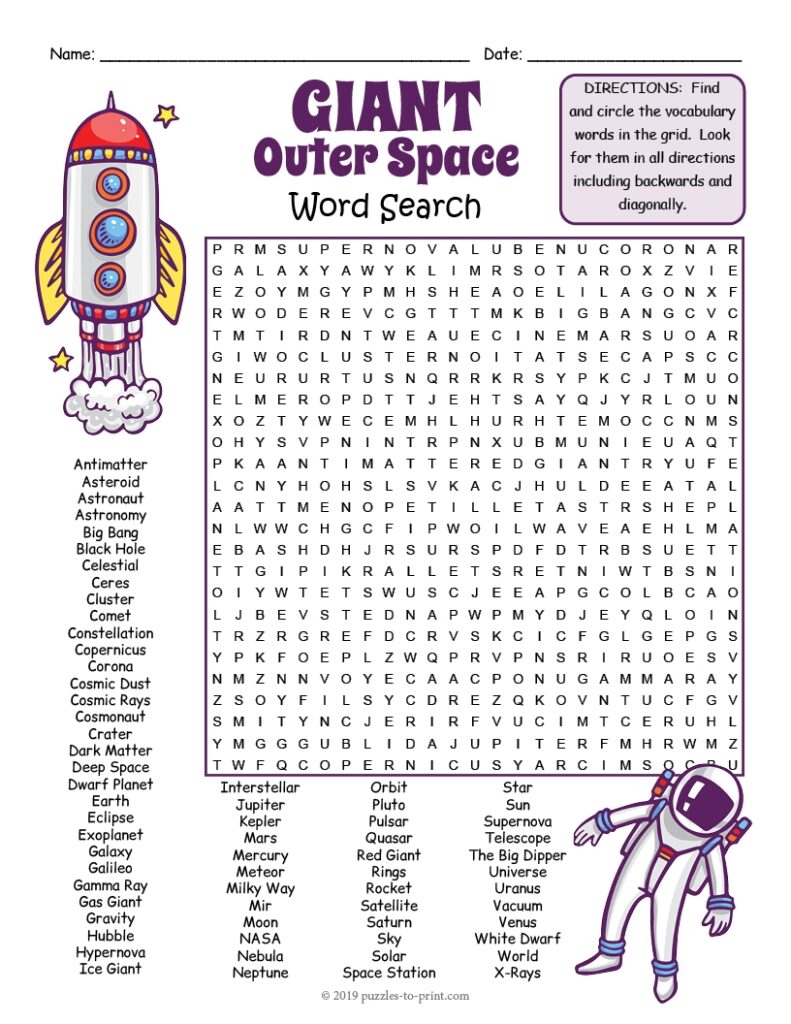 Giant Word Search Printable: A Fun and Engaging Activity for All Ages ...
